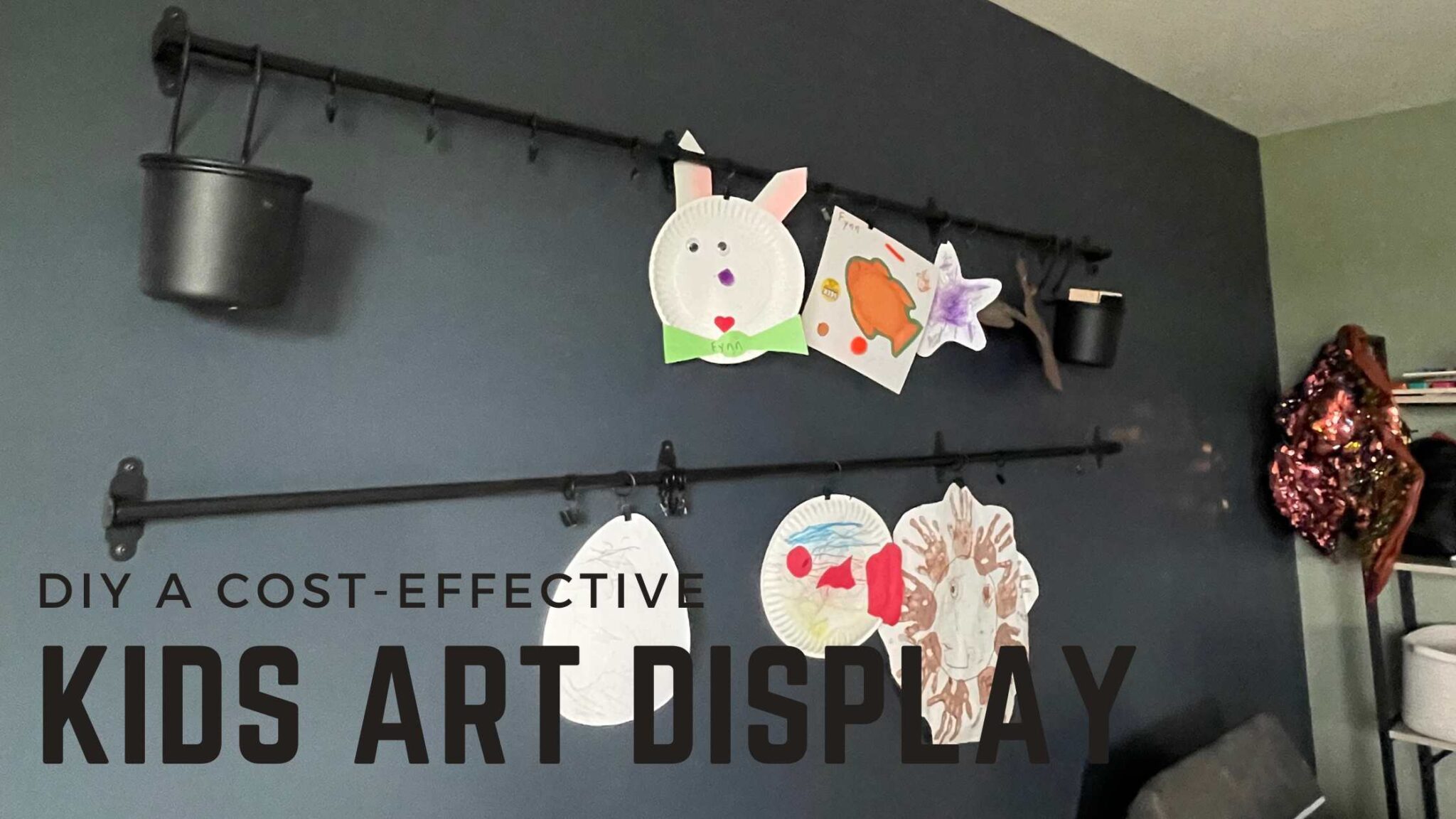 Creative and Cost-Effective Kids Art Display | Knitting in the Park